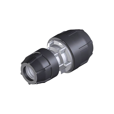 1" x 3/4" Niron Compression Reducer Coupling, PP-RCT, EPDM Seal, Gray ...