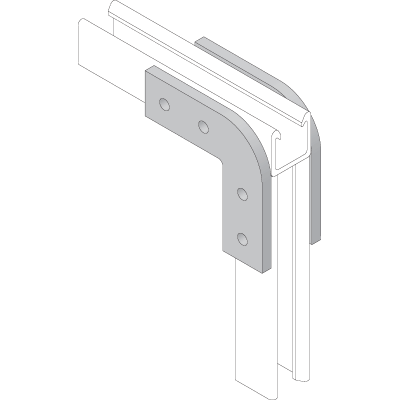 1-5/8" x 4-7/8" Polyurethane Channel FittingCurved - 50PU-2090 ...