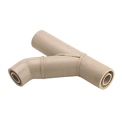 Asahi/America Duo-Pro, Polypropylene 3" x 6" Sanitary Tee 150 x 45 psi ...