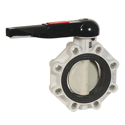IPEX Duraplus FK Series 3" GFPP Butterfly Valve with FKM Seals - 681 ...
