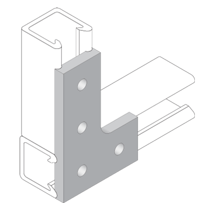 4-7/8" x 3-1/4" Polyester 90 Degree Flat Channel Fitting - 20P-2510 ...