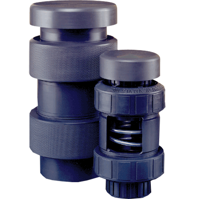 3" Vacuum Breaker Threaded PVC FKM Normally Closed High Volume ...