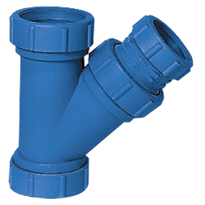 4" x 2" Wye 45 Reducer Mechanical Joint PVDF Flame Retardent - W3742P ...